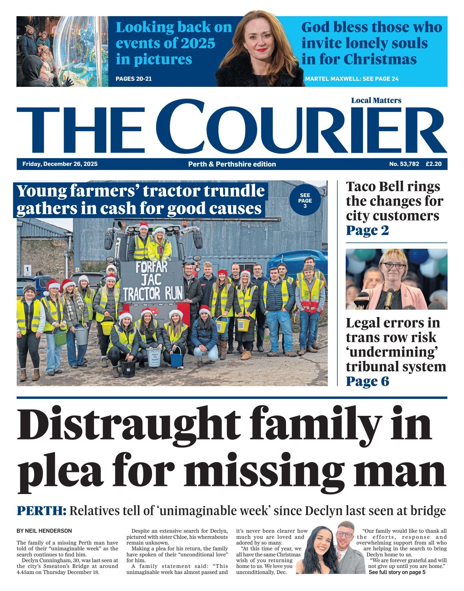 Scotland's papers: Robertson tributes and asylum protest 'shame'