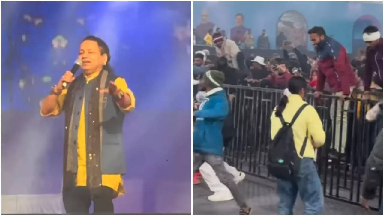 'Janwargiri mat kariye': Kailash Kher stops Gwalior concert to control ...
