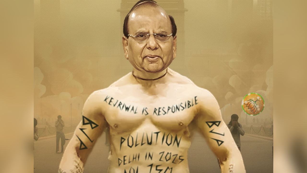 'New character unlocked': AAP's launches poster attack on Delhi LG ...