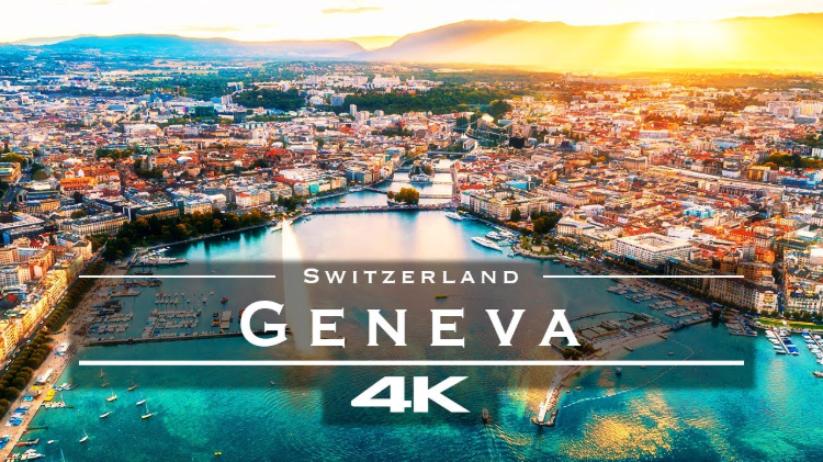 Fly over Geneva, Switzerland – 4K scenic drone footage