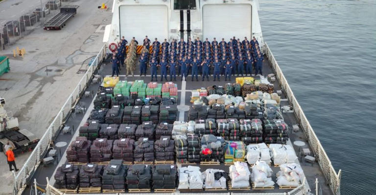 US Coast Guard seizes 10 tons of cocaine in largest haul since 2005 ...