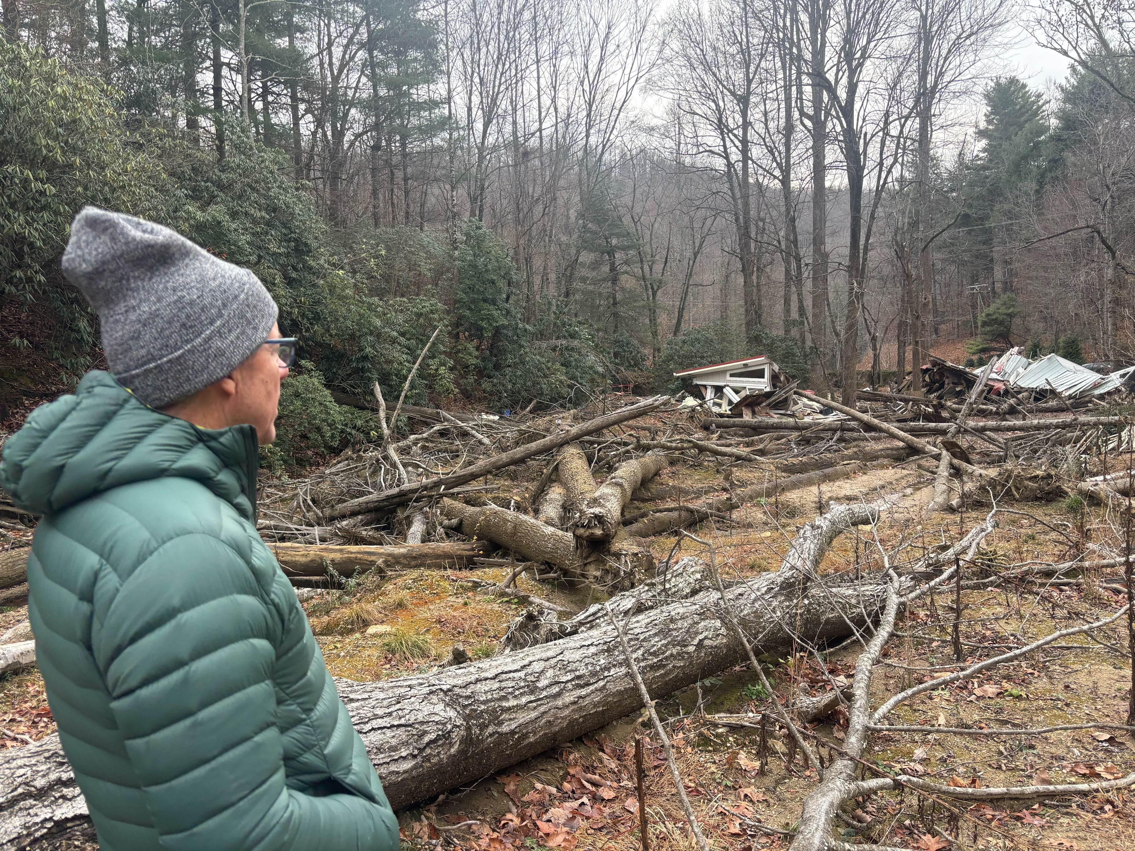 Testing a disguise during filming