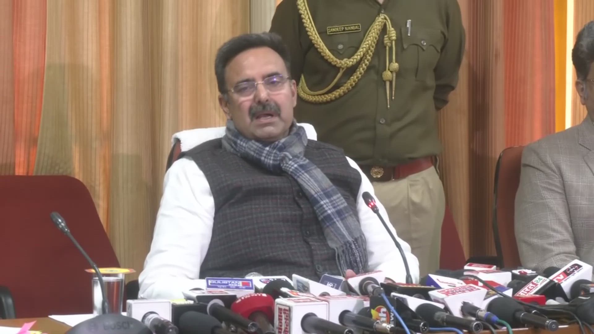 Chandigarh: Harvinder Kalyan (Haryana Vidhan Sabha Speaker) press ...