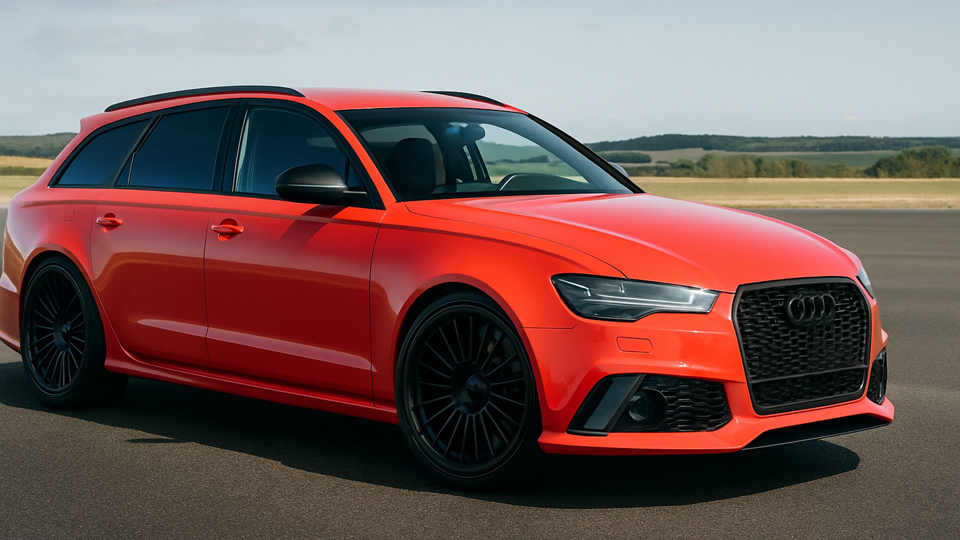 Audi RS6 Avant showing brutal straight line power