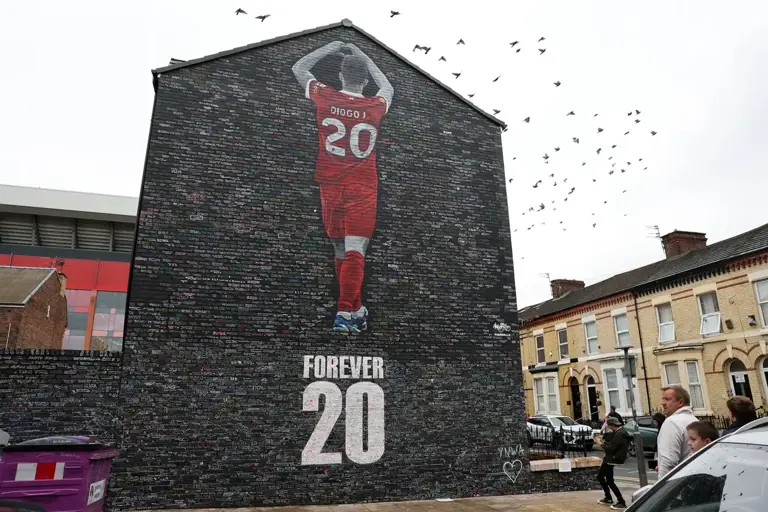 Diogo Jota’s sons to walk out as mascots at Anfield for Wolves match