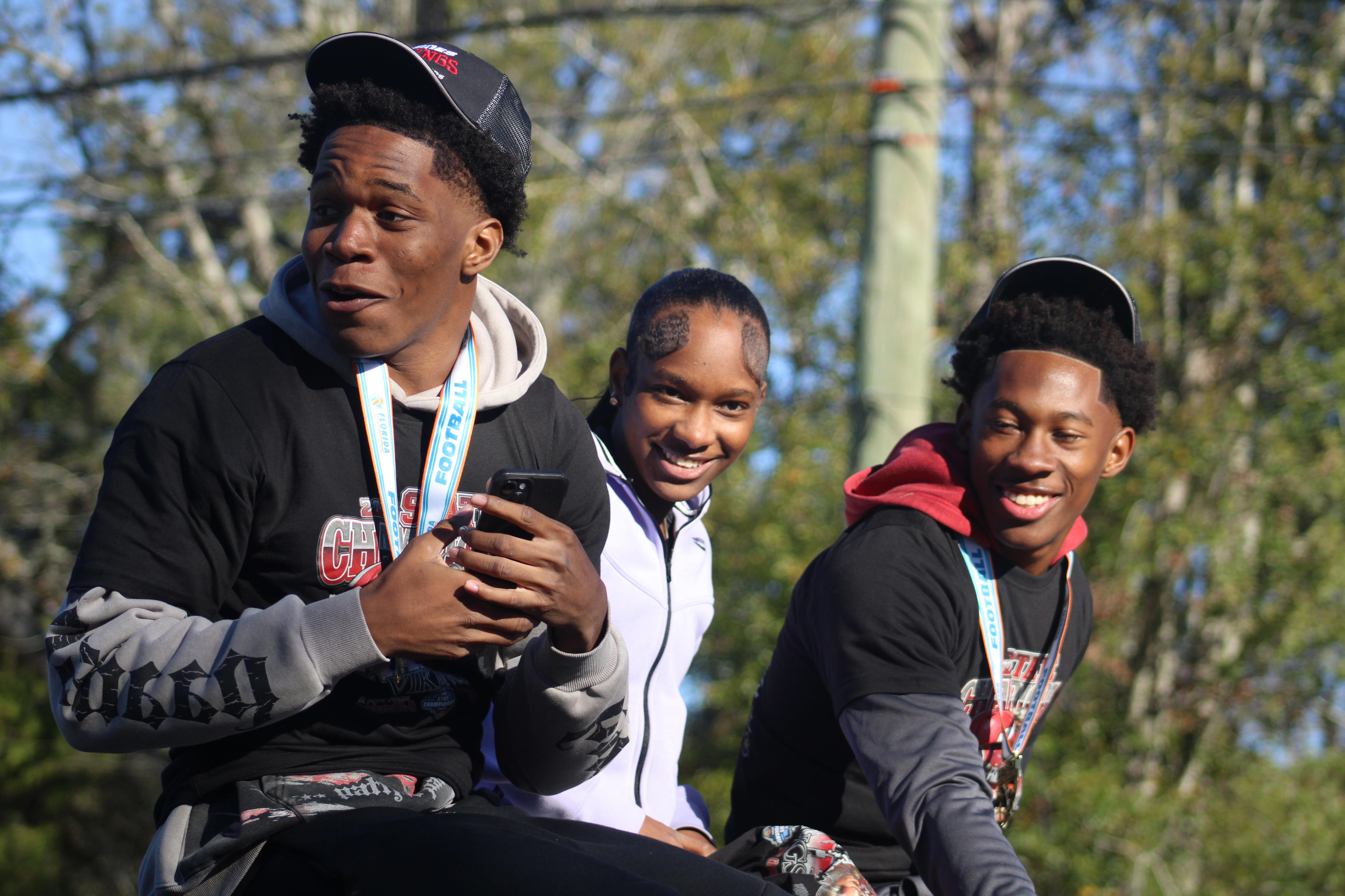 Jacksonville cheers on champions at Raines football victory parade