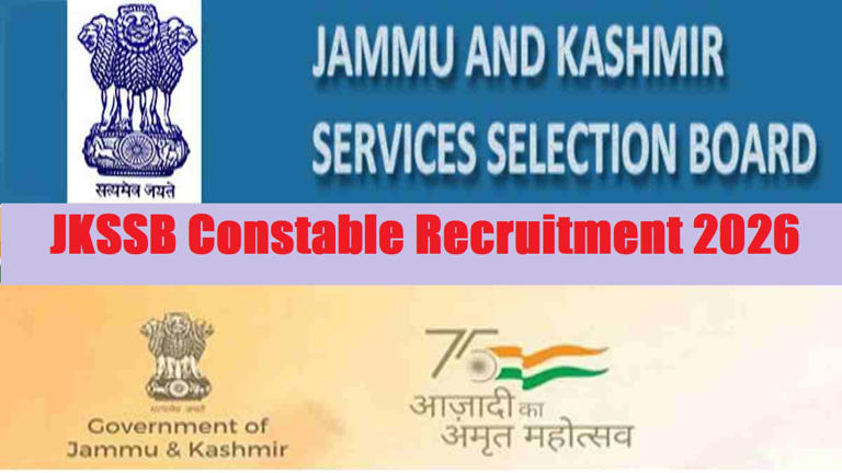 JKSSB constable recruitment 2026 notification released for 1815 posts ...