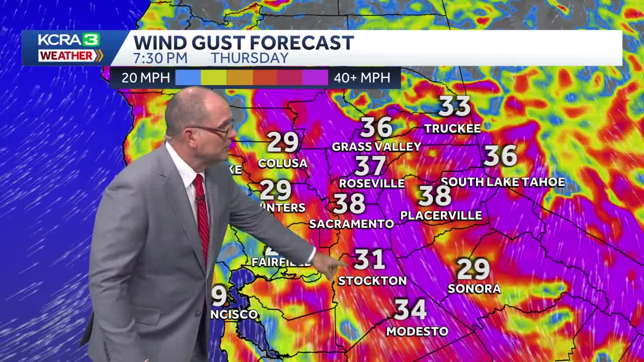 More wet and windy weather for Northern California