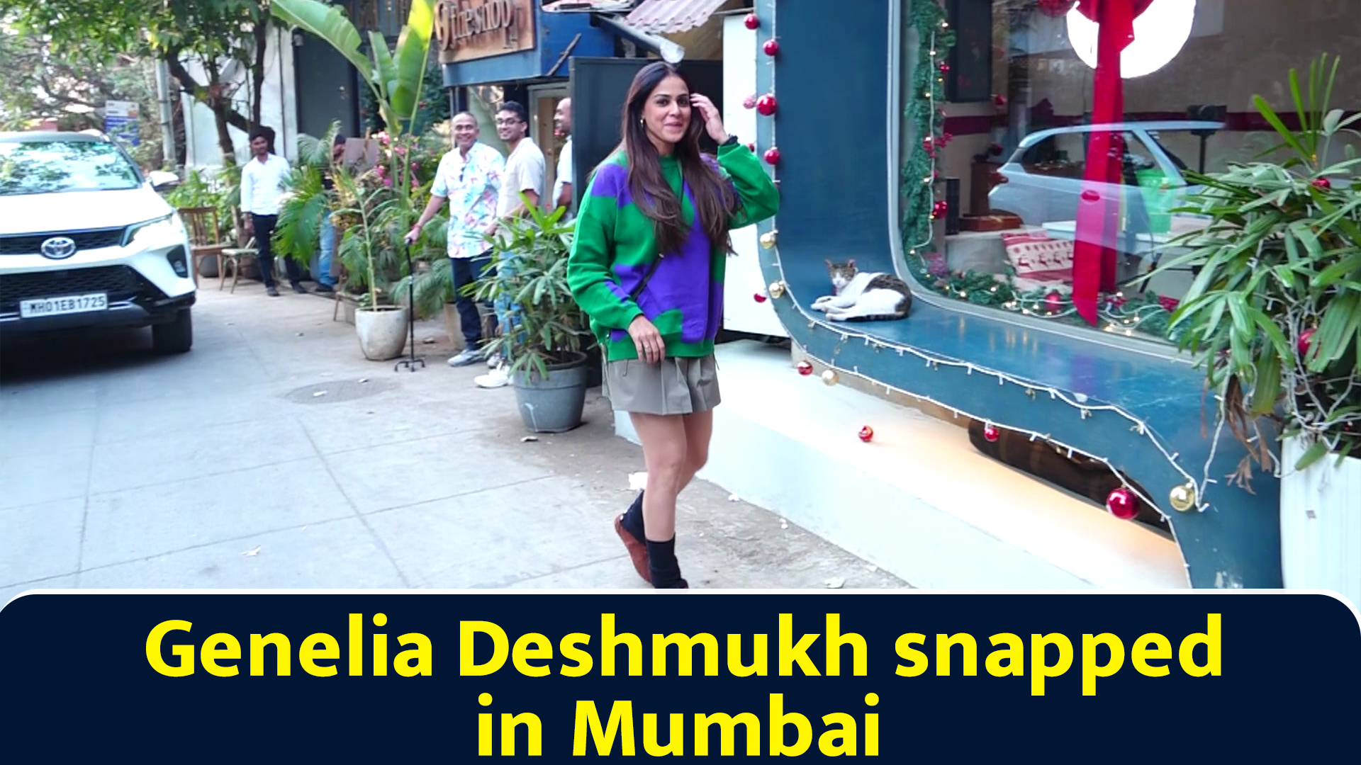 Genelia Deshmukh snapped in Mumbai
