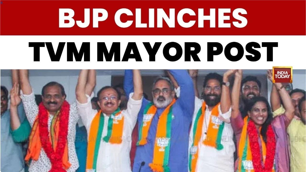 BJP makes history in Kerala, VV Rajesh named Thiruvananthapuram mayor ...