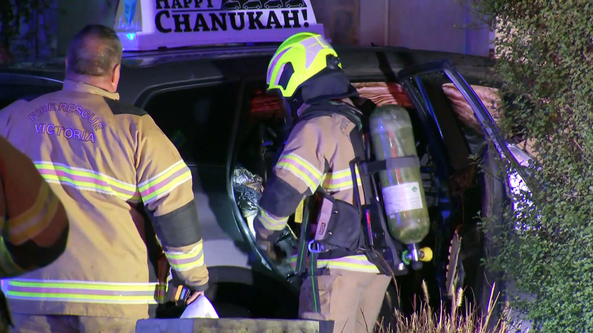 Police name person of interest in arson attack on 'Happy Chanukah' car ...