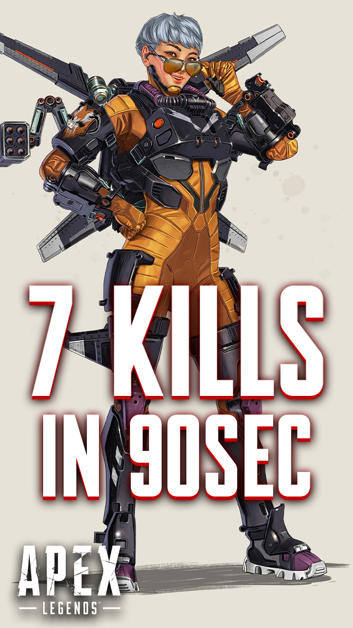Valkyrie Goes Crazy 7 Elims in 90 Seconds Apex Legends Shorts