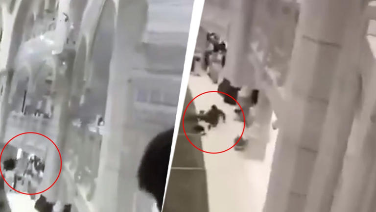 Suicide bid at Mecca Grand Mosque, hero security guard breaks man's fall