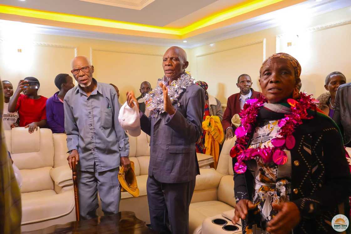 Tears of joy as Kericho man gifts parents newly-built home they thought ...