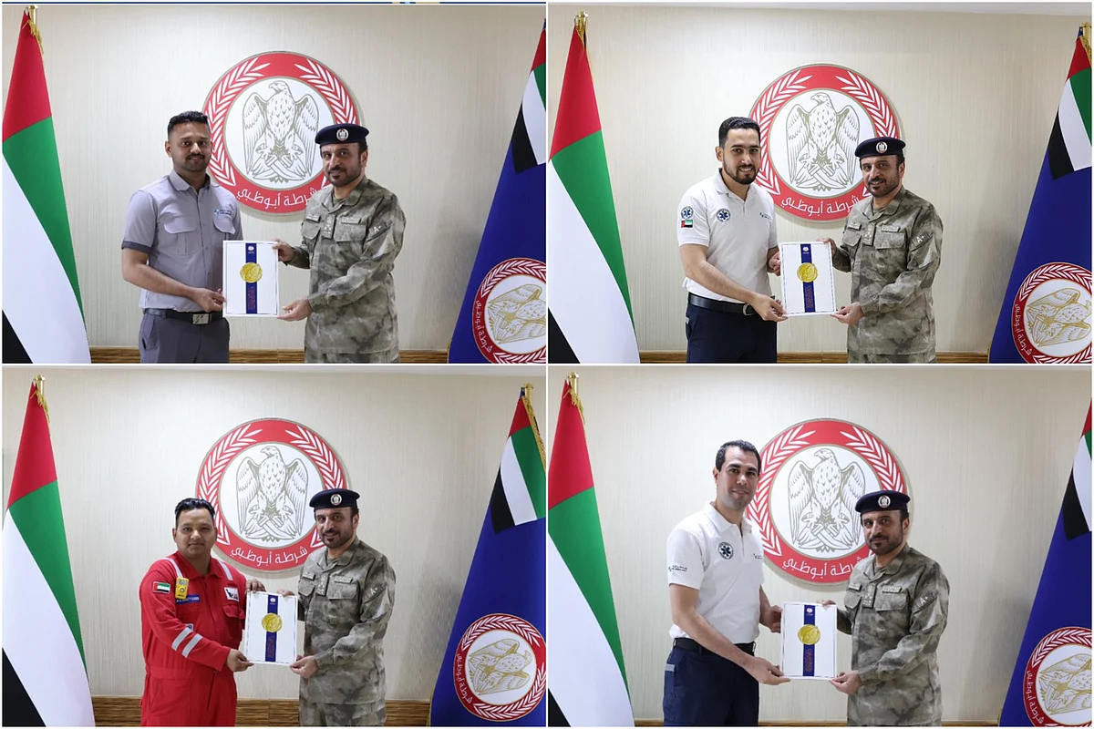 4 UAE residents who helped accident victims honoured for saving lives