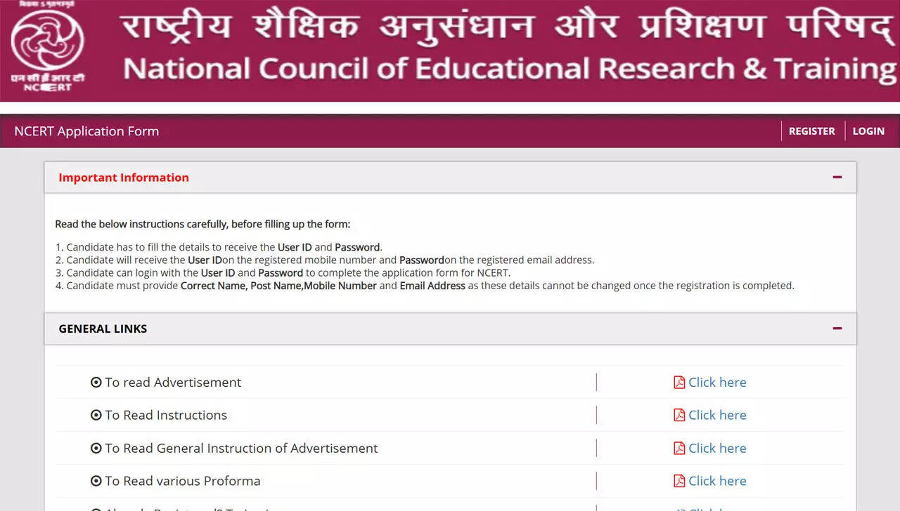 NCERT non-academic recruitment 2026: Notification for 173 Group A, B, C ...