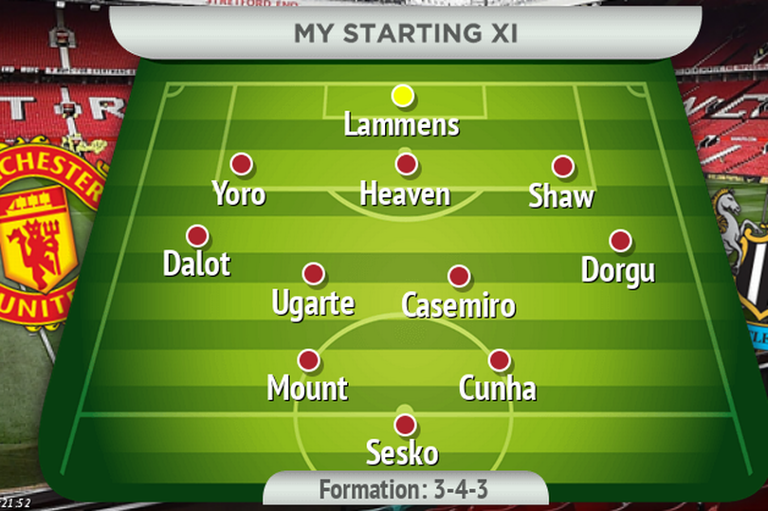 How Man United should line up vs Newcastle in Boxing Day Premier League ...