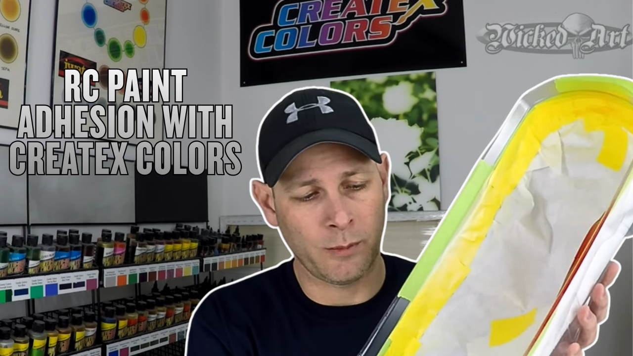 RC paint adhesion tips using Createx Colors