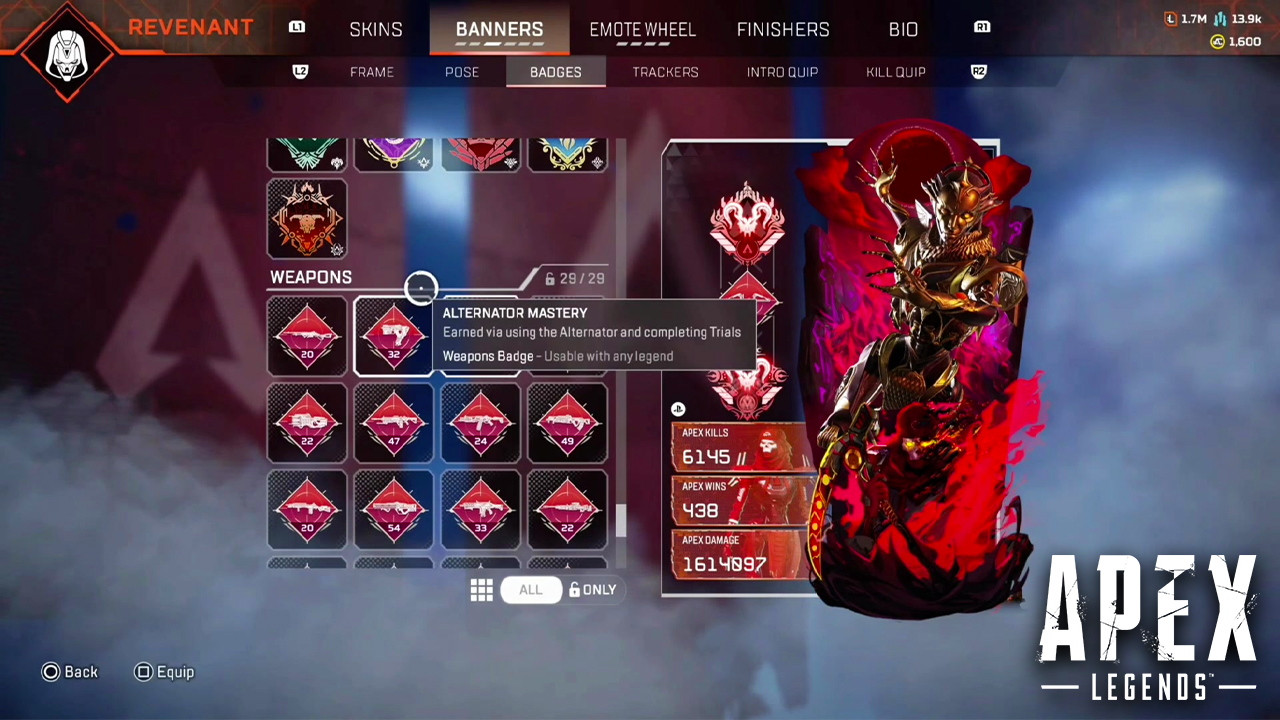 Fastest weapon mastery badge unlock in Apex Legends