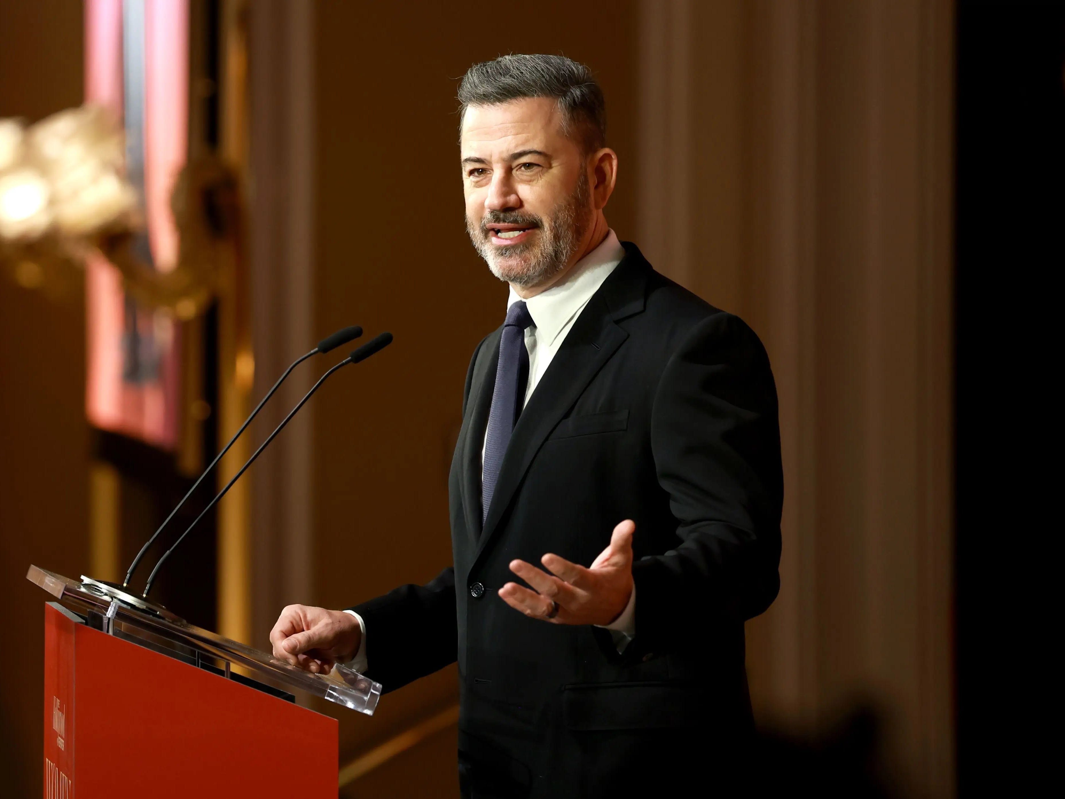 Jimmy Kimmel's Christmas message to the UK: 'Tyranny is booming' in the US