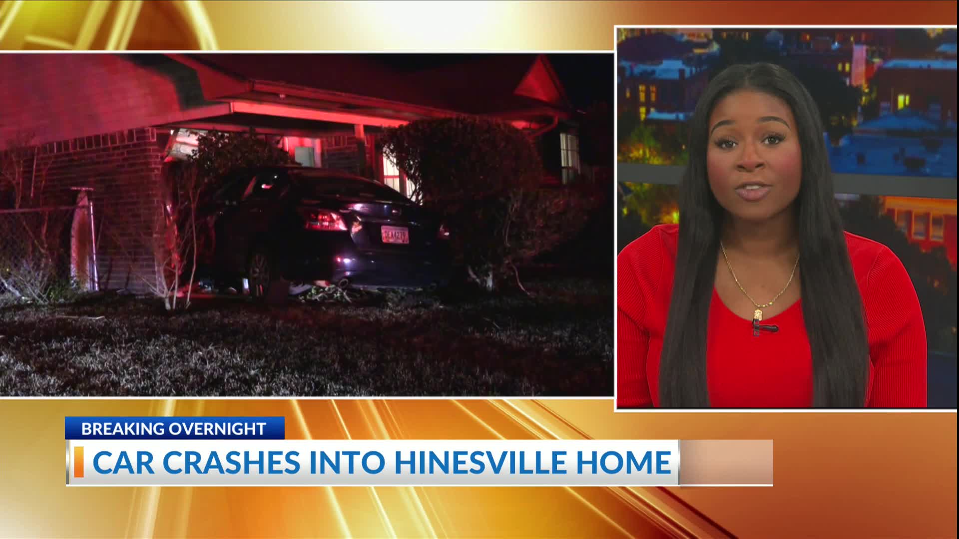 Hinesville car into home