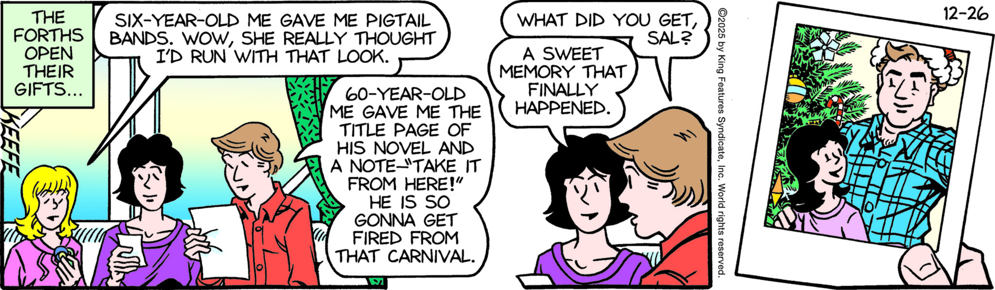 Sally Forth by Francesco Marciuliano; drawn by Jim Keefe
