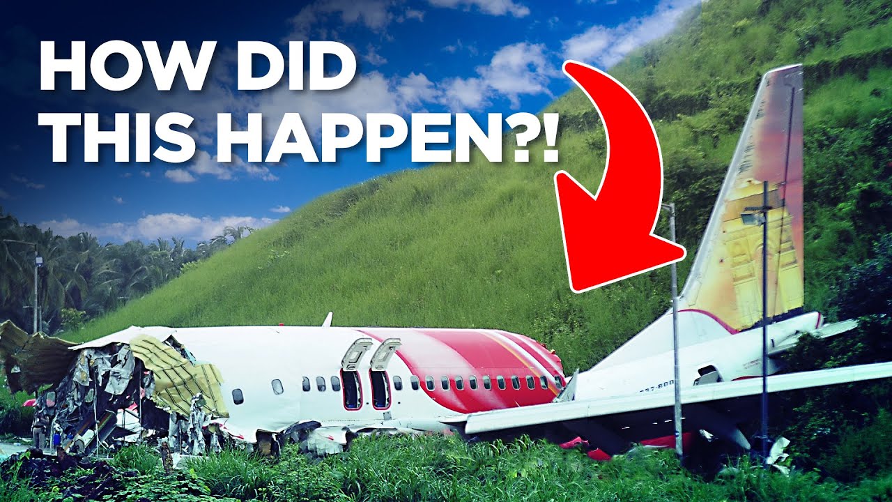Watch the moment this plane touches down too deep in heavy rain