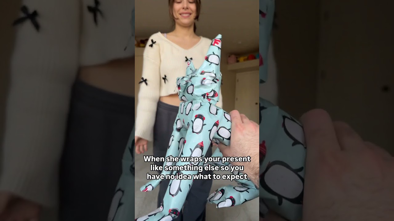 I was tricked by her hilarious cat-inspired gift wrapping