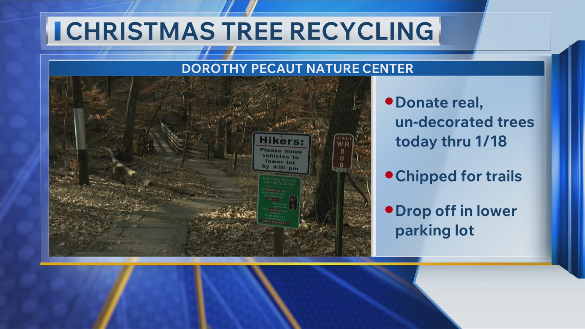 Christmas tree recycling