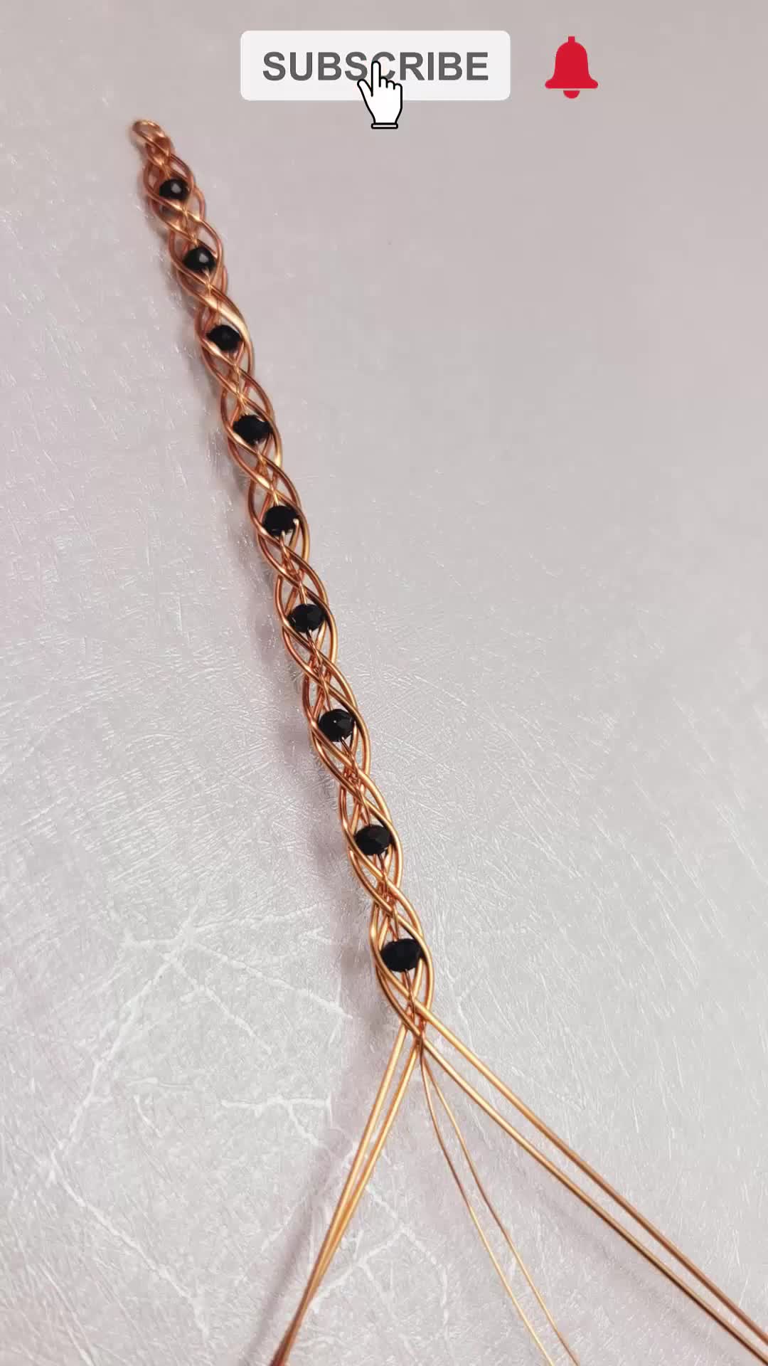 Jewelry making - XO bracelet - crystal beads and copper wire #diy # ...