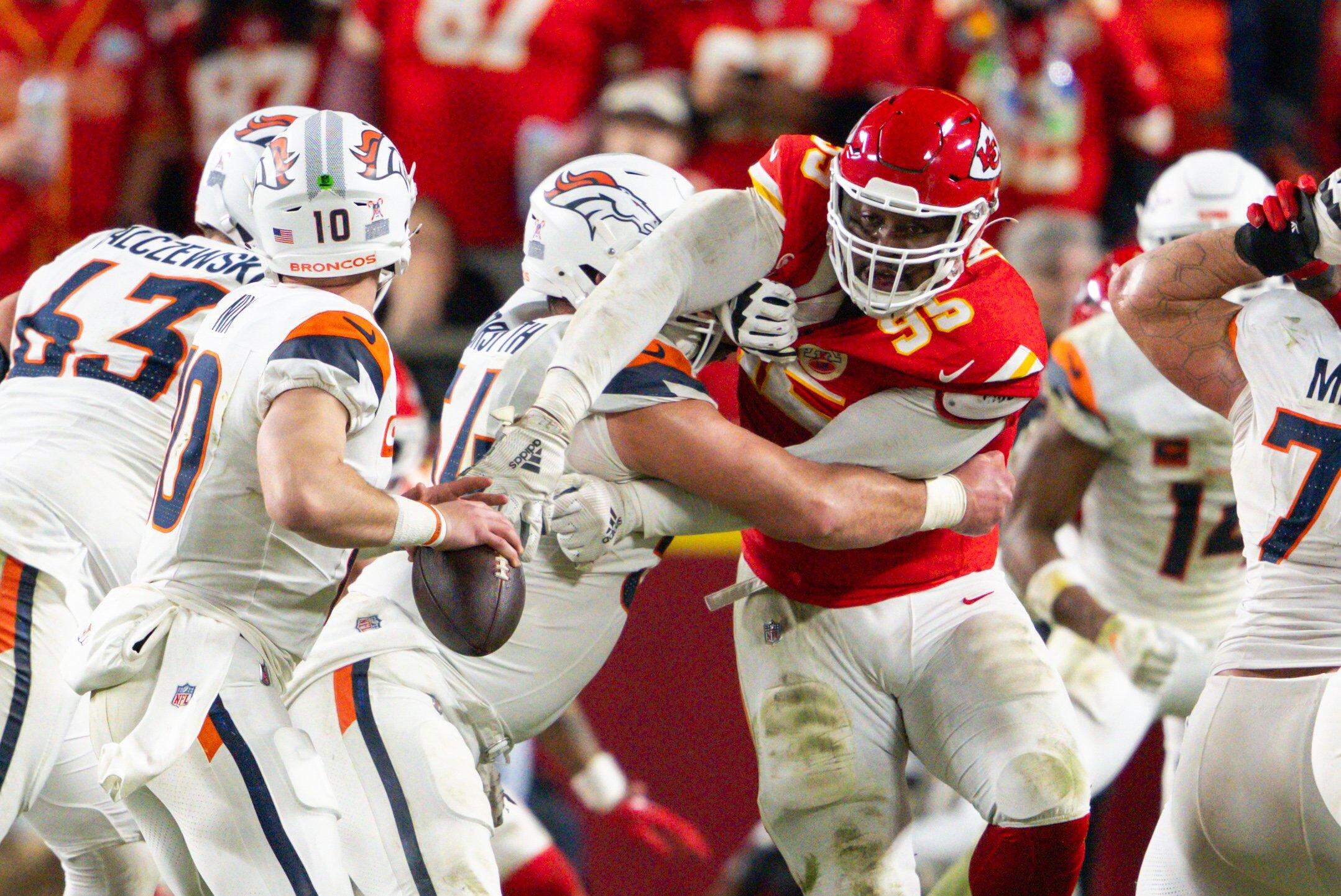 Chiefs defensive tackle Chris Jones is beating himself up over this moment