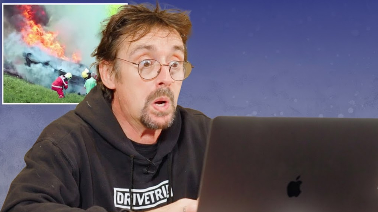 How does Hammond react to his crashes?