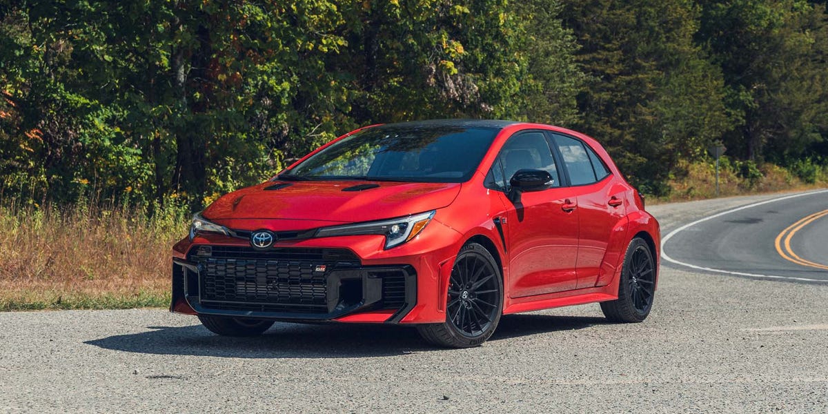 View exterior photos of the 2025 Toyota GR Corolla automatic