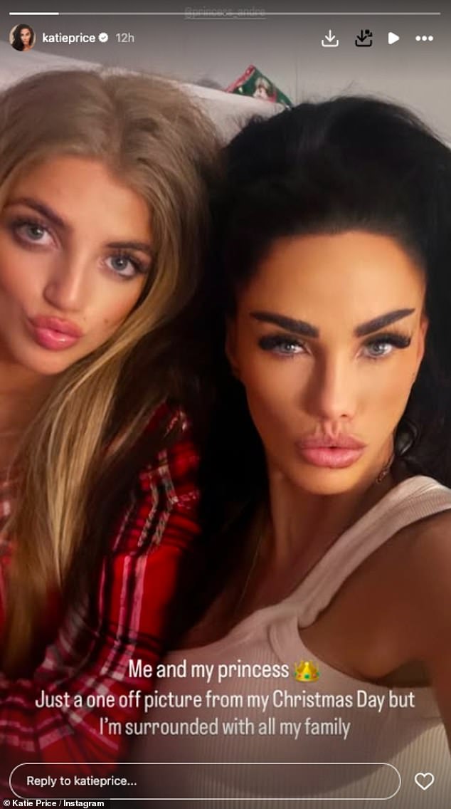 Katie Price reunites with Princess for Christmas after she spent the ...