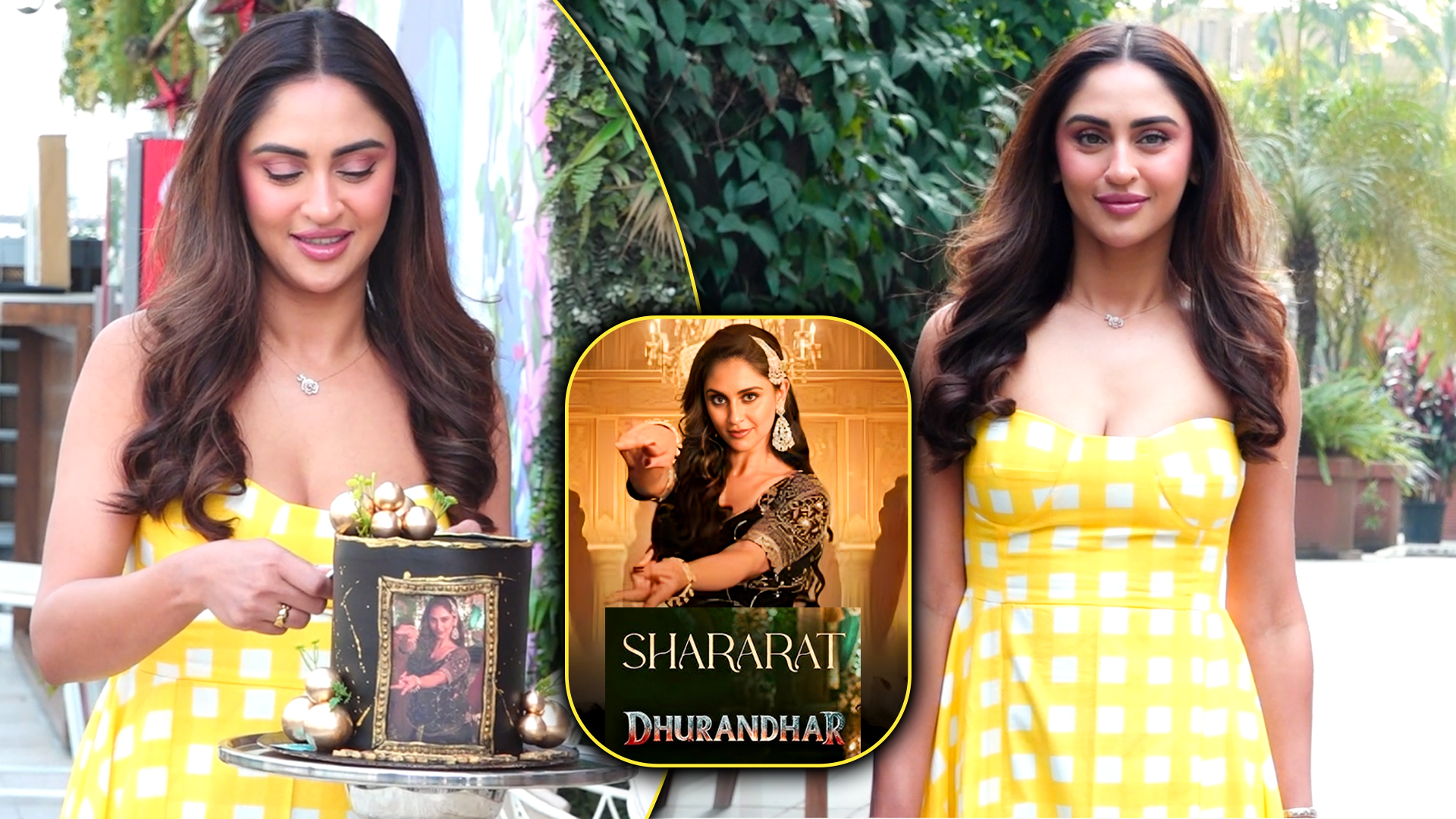 Krystle D’Souza cuts cake with media as her ‘Shararat’ song from ...