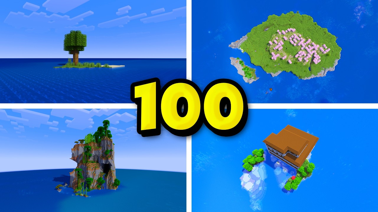 Top 100 Minecraft island seeds of 2025 | Best survival and exploration ...