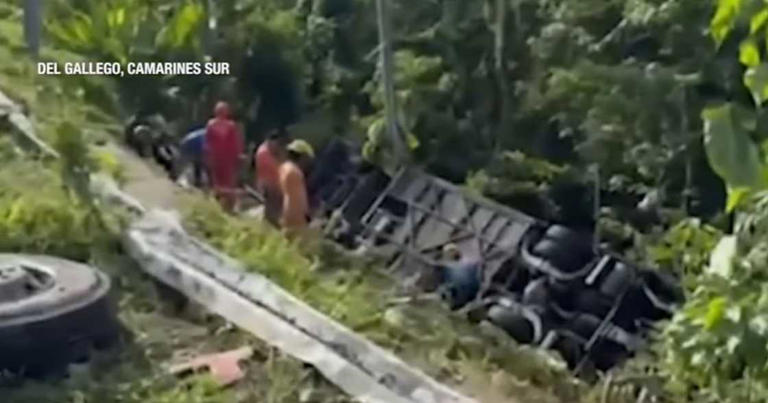 4 dead, 23 hurt after passenger bus plunges into ravine in Camarines Sur