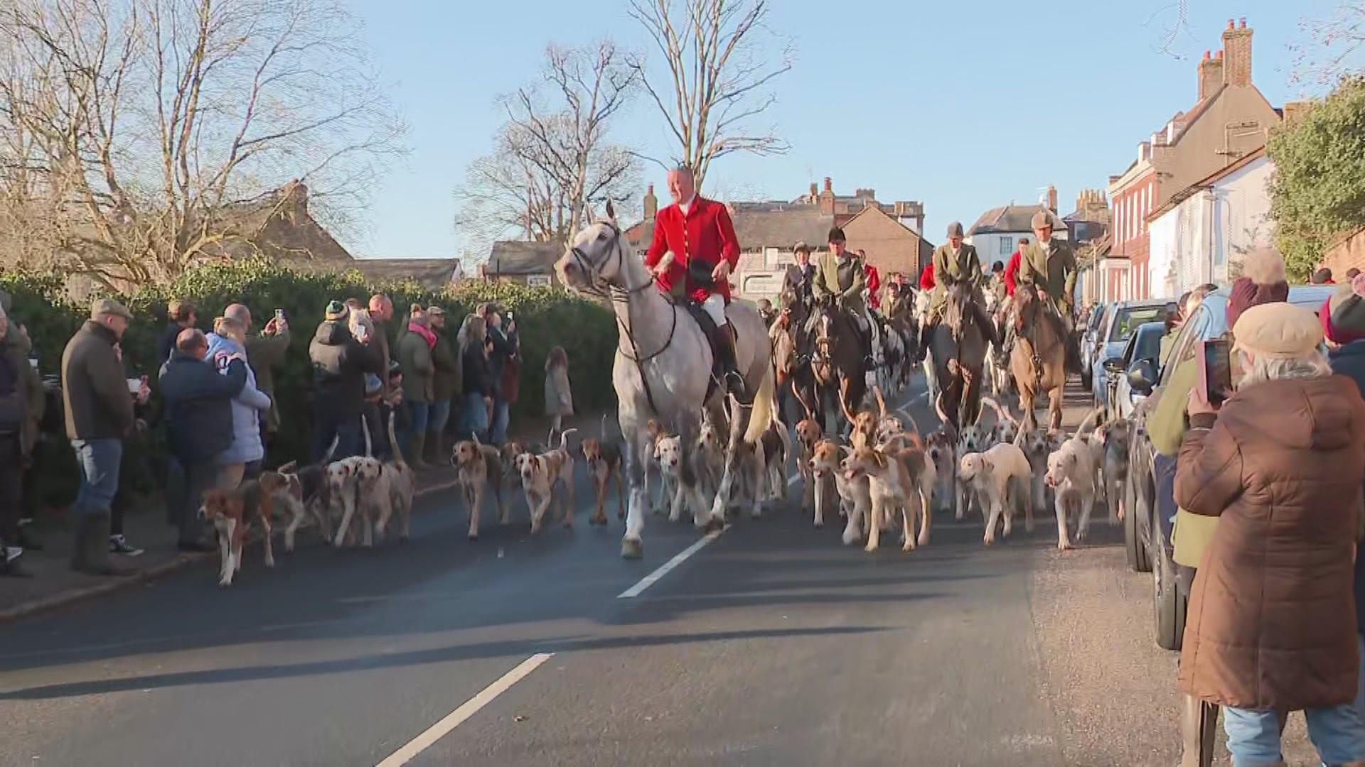 Boxing Day hunt draws crowds amid fears of ban
