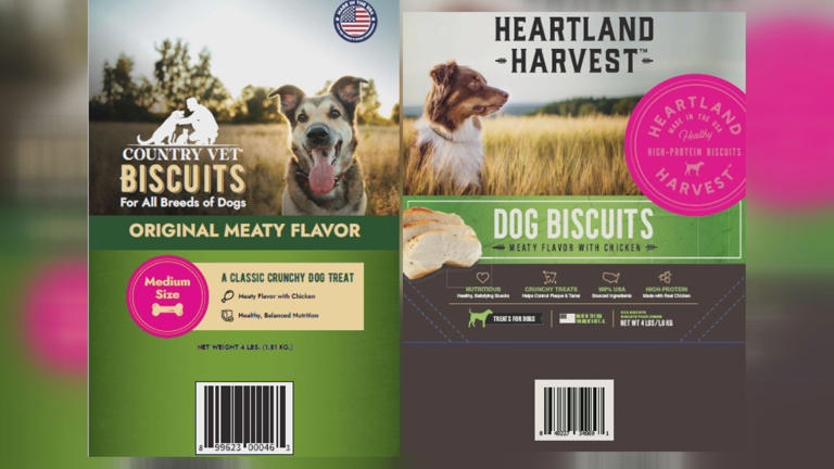 Dog biscuits recalled due to possible salmonella contamination