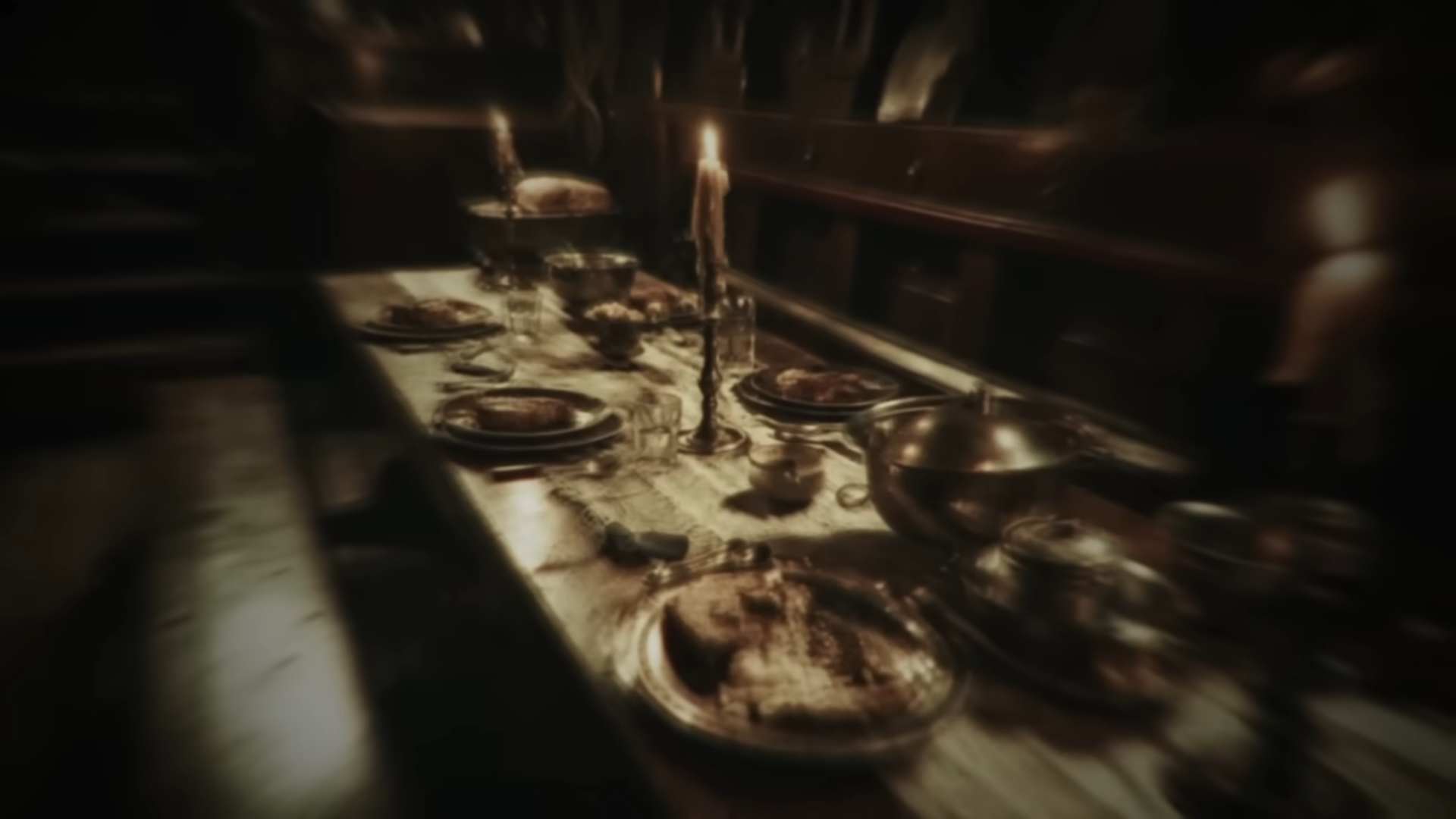 Dinner was still warm. The crew was gone