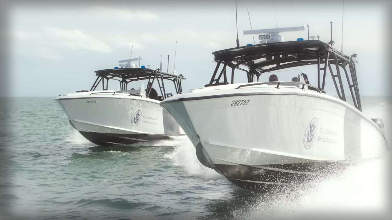 We just got stopped - getting chased by border patrol in a government boat