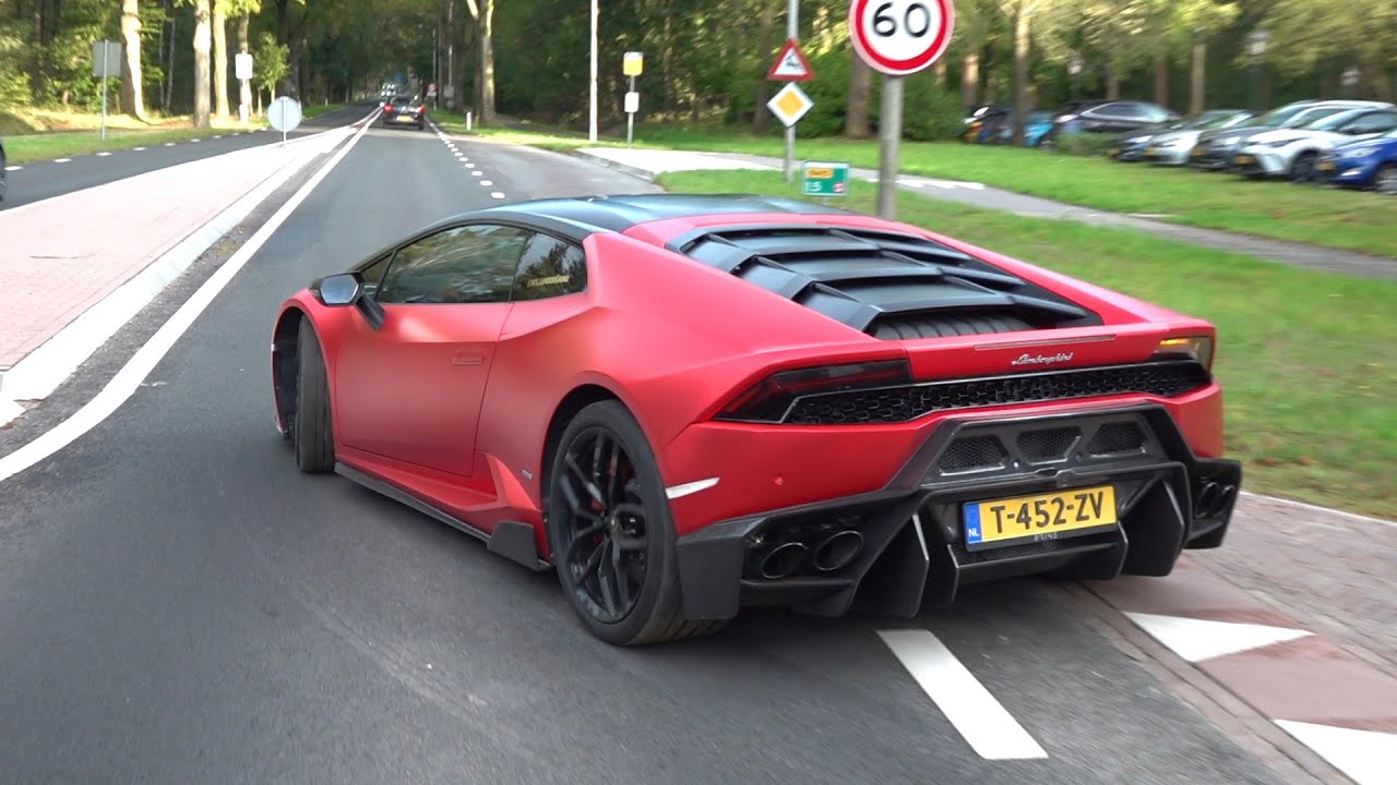 Lamborghini Huracán accelerating as speed builds naturally