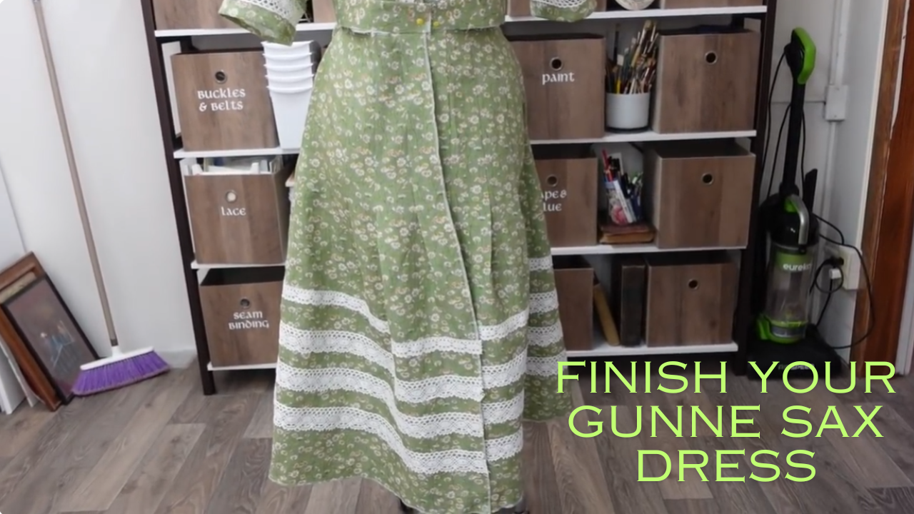 Final steps: Simplicity 9542 Gunne Sax dress part 3