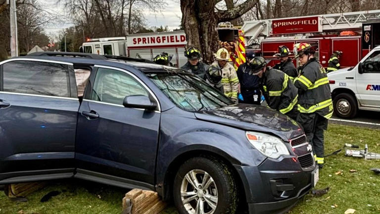 One injured in car vs. tree accident on Christmas Day in Springfield