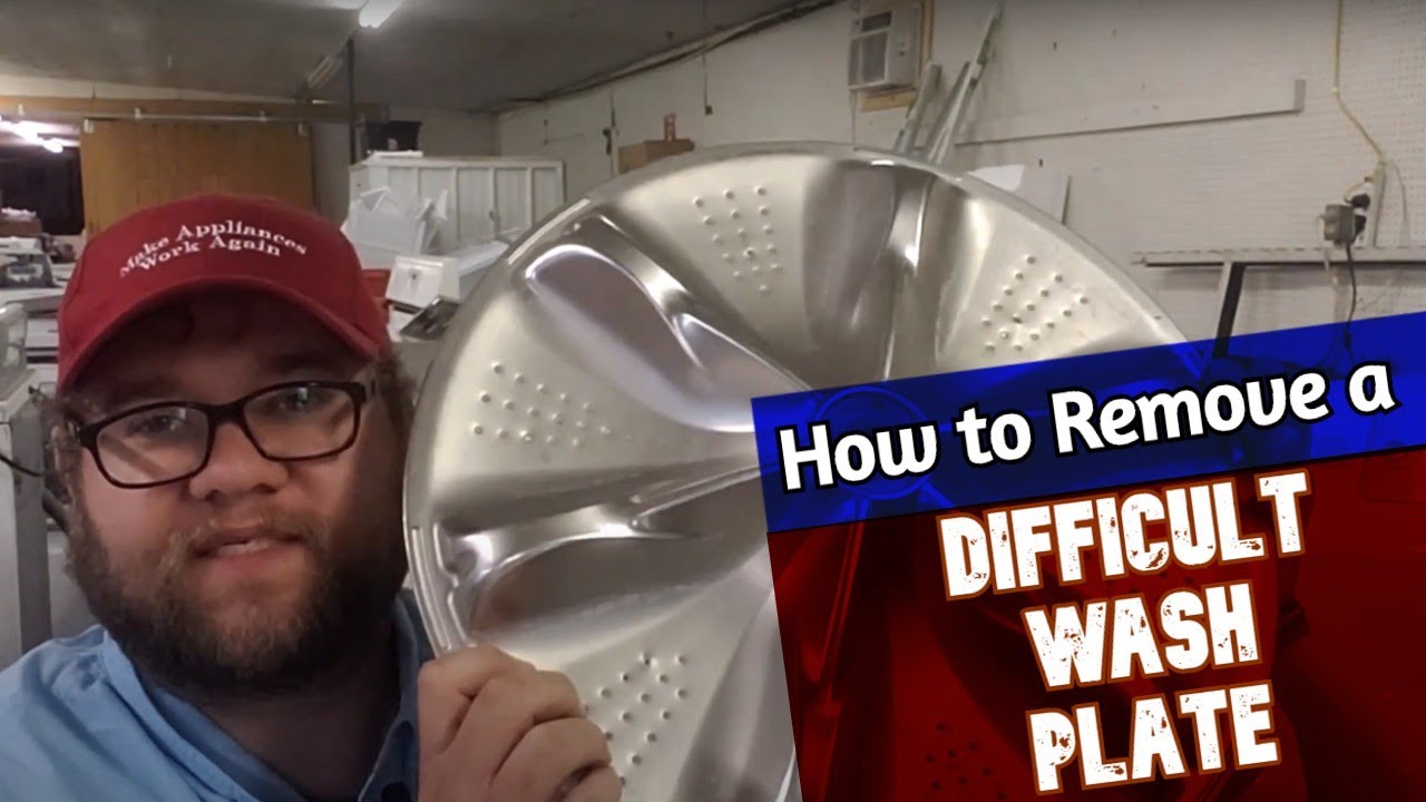 How to remove a wash plate that is stuck on a washing machine - LG ...