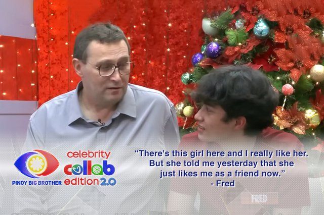Day 63: Fred, humingi ng relationship advice kay daddy Stefan | PBB ...
