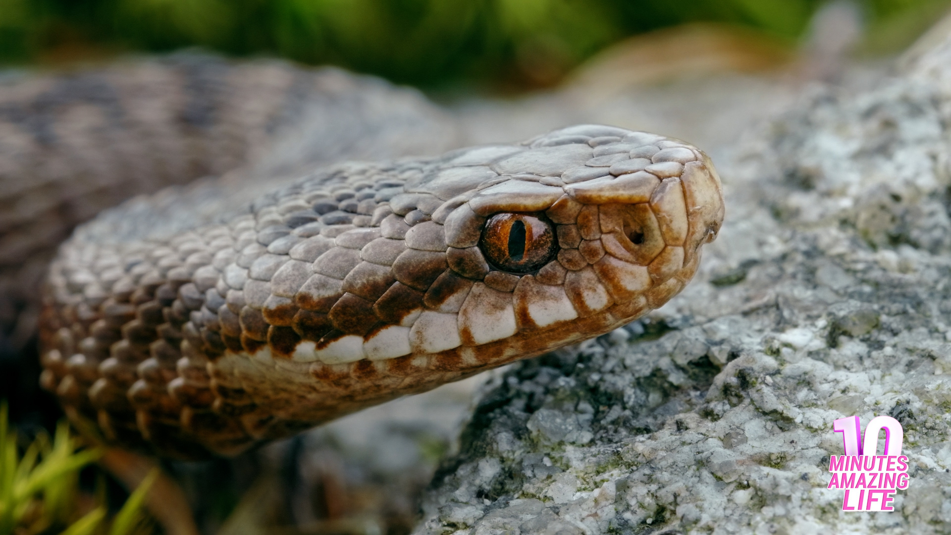 A viper showed unexpected calm on camera
