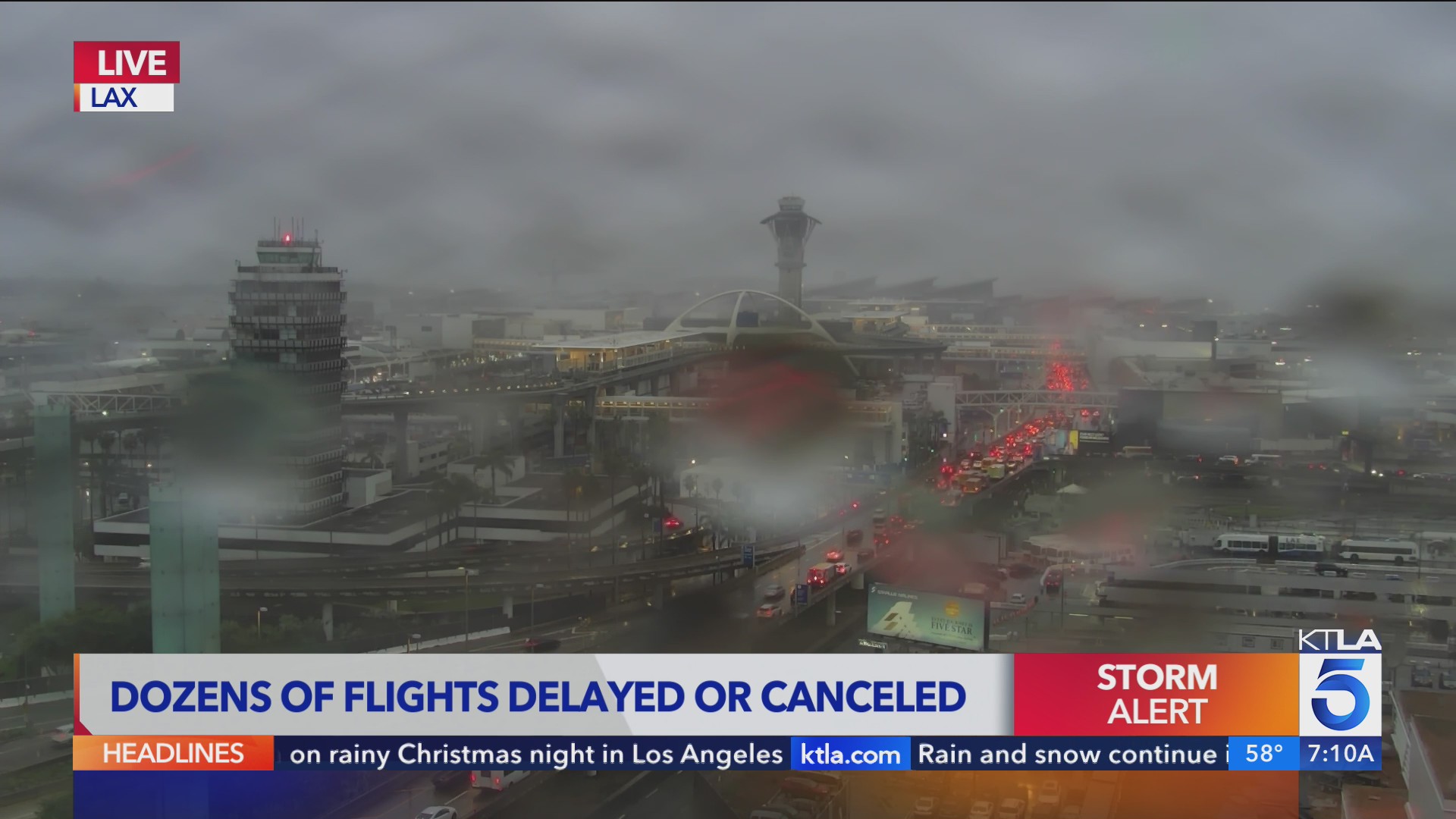 Dozens of LAX flights delayed or cancelled