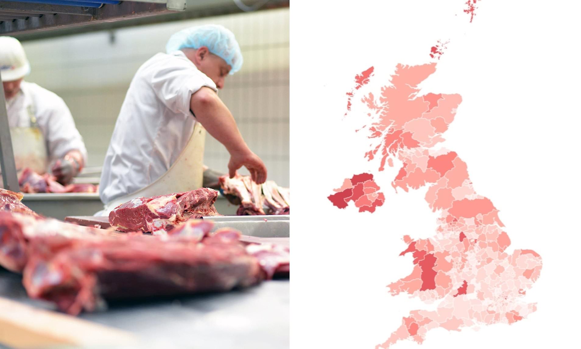 Britain's disappearing butchers and abattoirs: Interactive map where UK ...