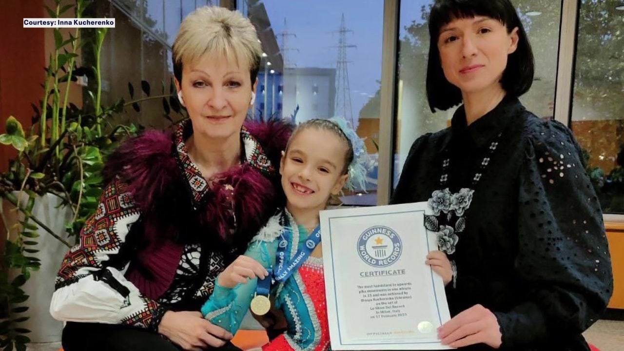 8-year-old world record holder from Ukraine performing in Nik Wallenda ...